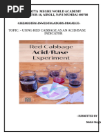 Red Cabbage Expt | PDF | Ph | Chemistry