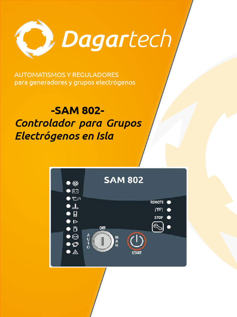 Manual Controlador SAM 802 - ES | PDF | Corriente continua | Relé