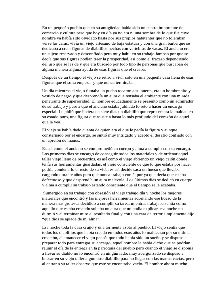 El diablillo: creación y condena del artesano | PDF