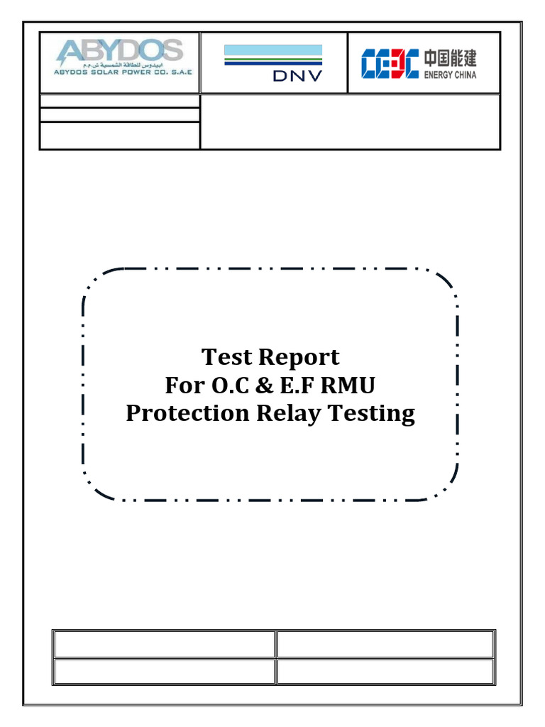 Test Report of RMU Protection Relay | PDF