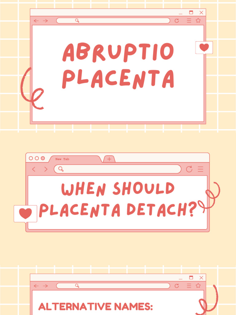 Abruptio Placenta Report | PDF | Childbirth | Diseases And Disorders