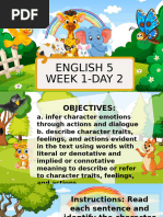 DLP q2 w3 d2 English 5 | PDF | Nonverbal Communication | Reading Comprehension