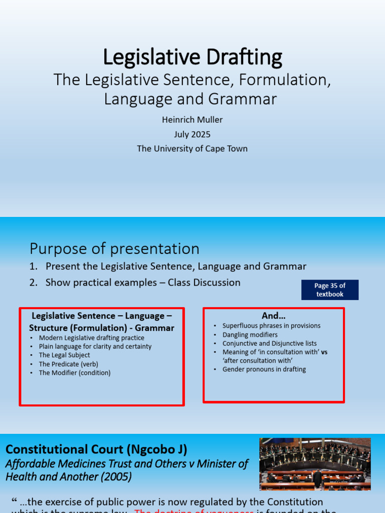 Legislative Sentence Clarity and Structure | PDF | Subject (Grammar ...