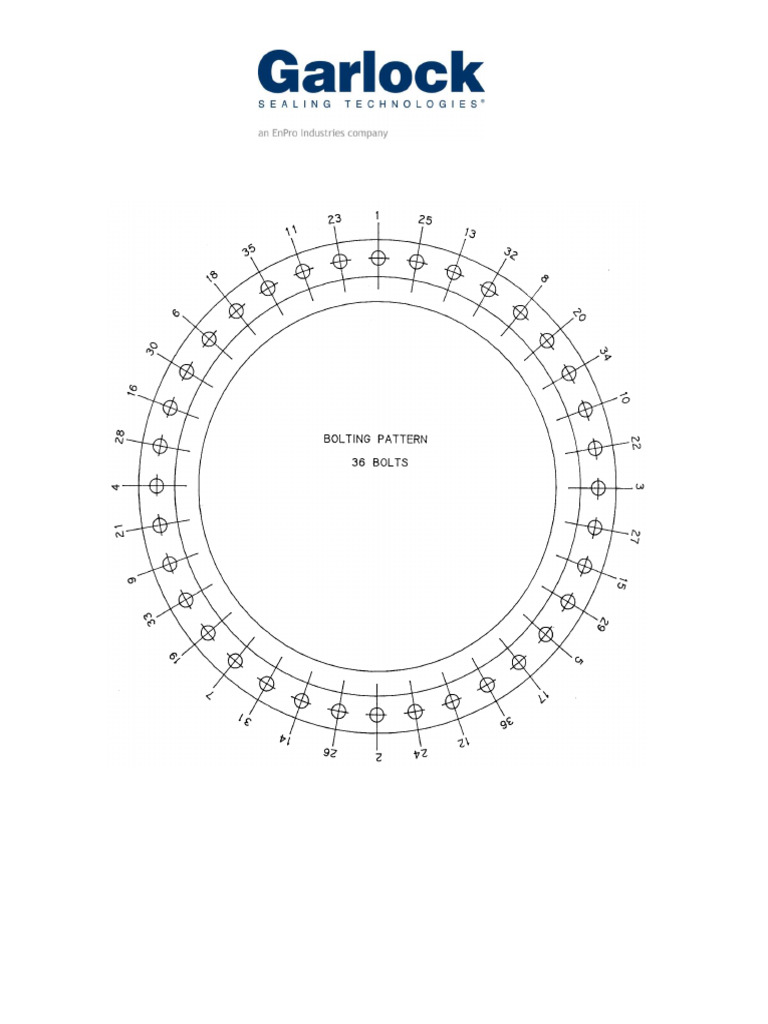 36 Bolt Flange Torque Pattern | PDF