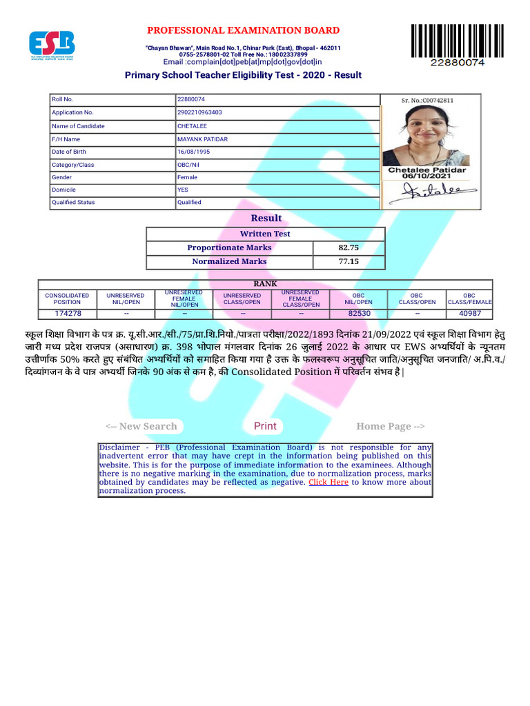 Professional Examination Board | PDF