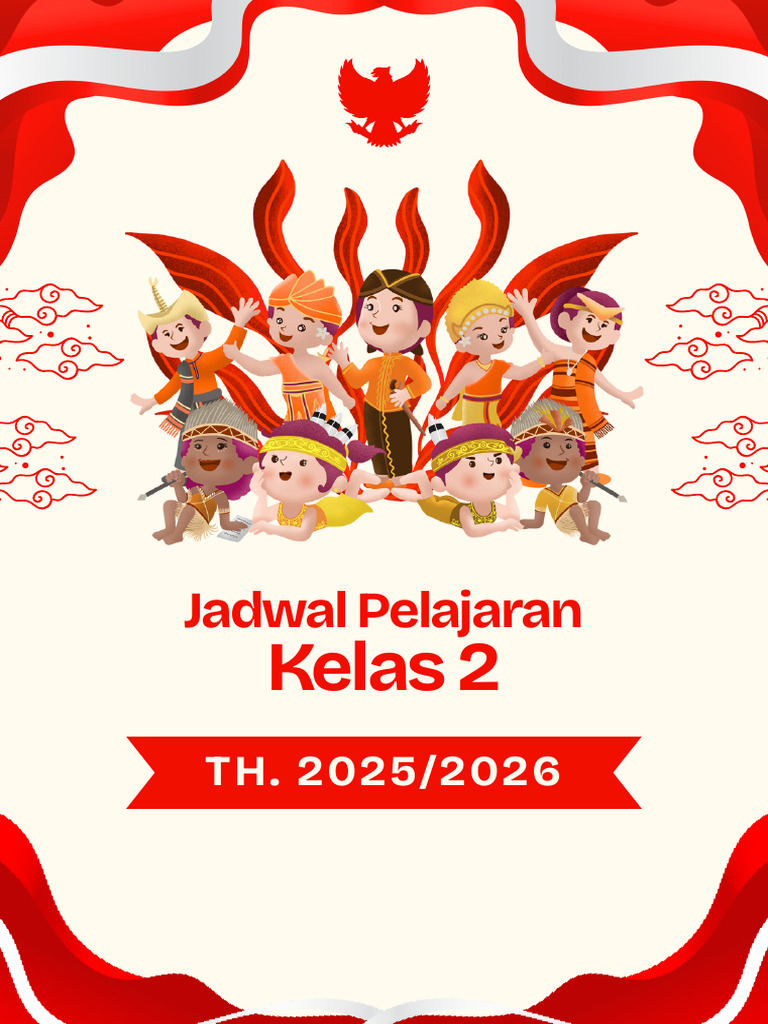 Merah Dan Putih Modern Ilustratif Hari Kemerdekaan Indonesia A4 ...