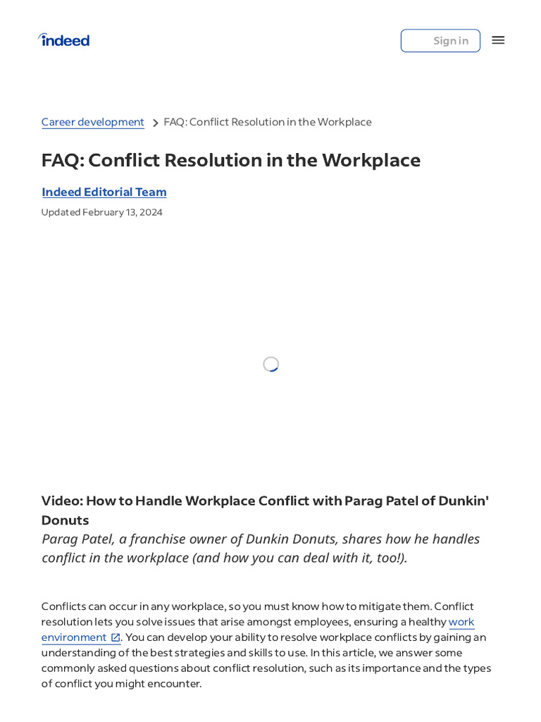 Workplace Conflict Resolution Strategies | PDF | Conflict Resolution ...