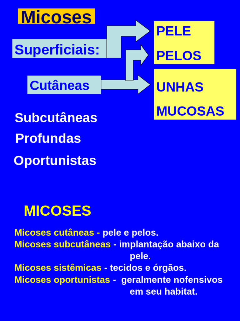 Micoses Cutâneas e Superficiais | PDF