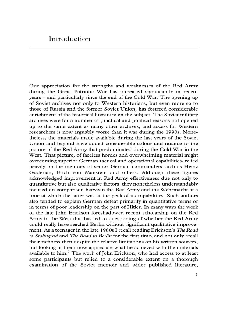 Evolution of the Red Army in WWII | PDF | Soviet Union | World Politics
