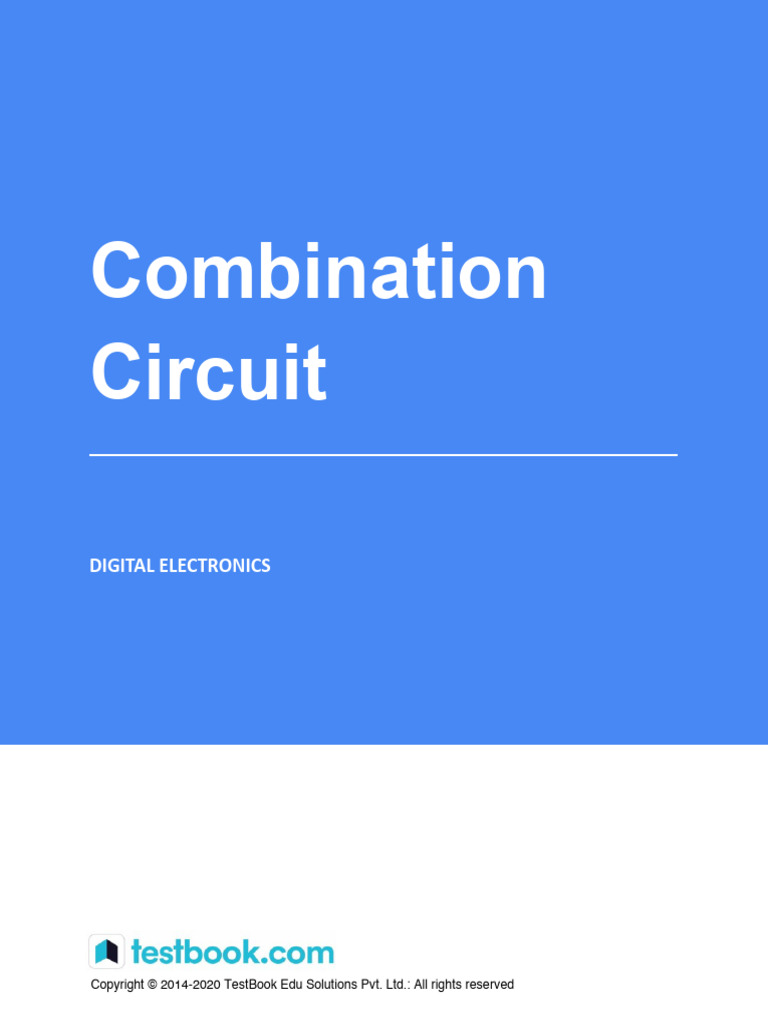Combinational Circuits Study Notes Pdf