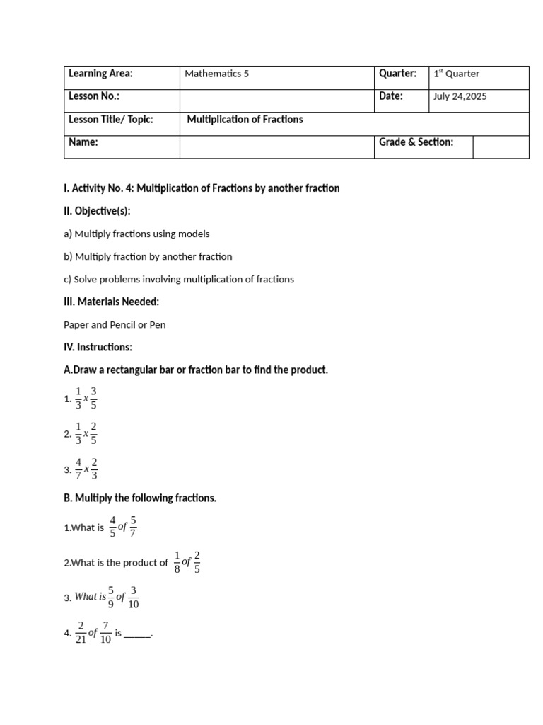 Learning Activity Sheets | PDF