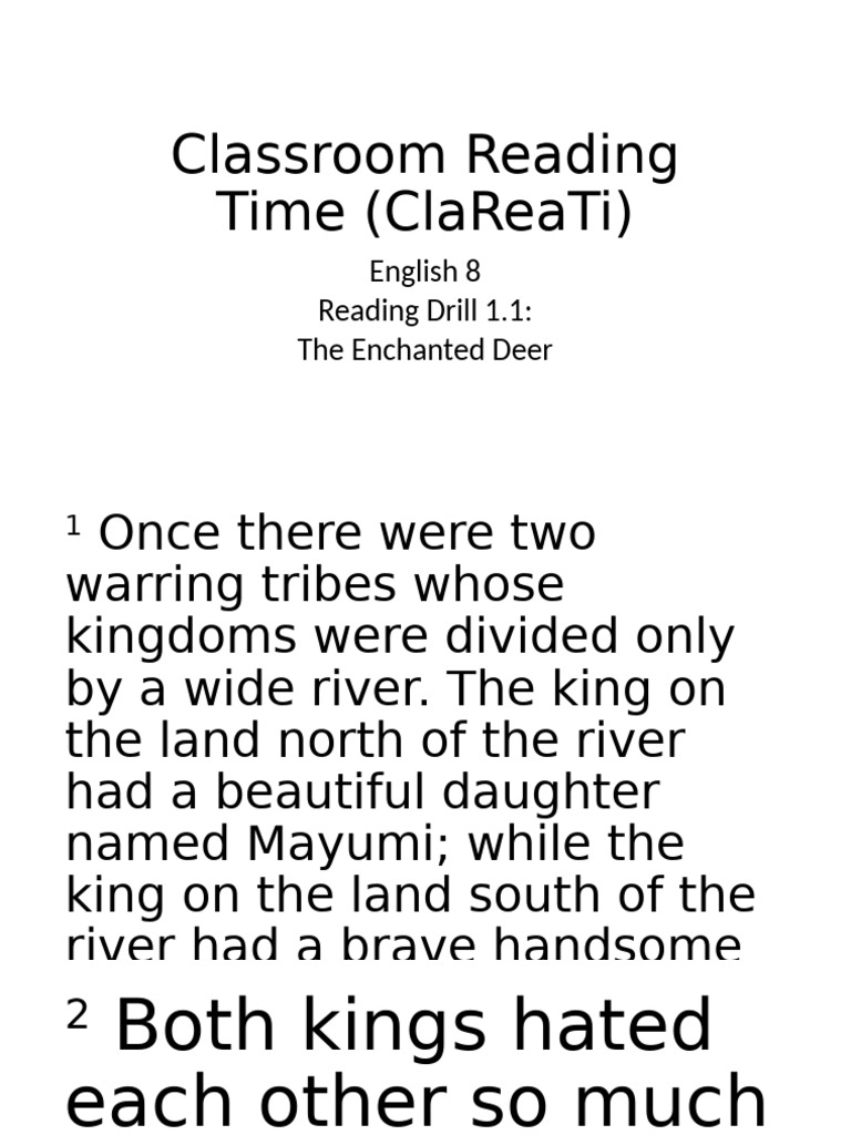 Classroom Reading Time (ClaReaTi) | PDF | Zoology