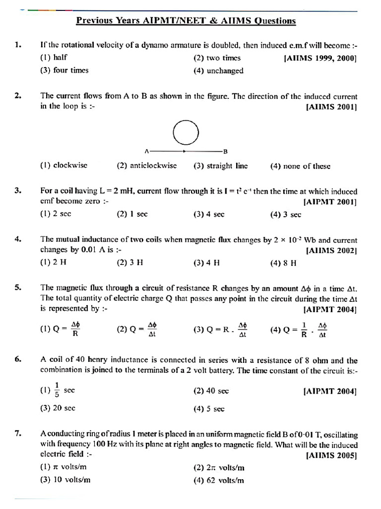 Neet Pyq | PDF