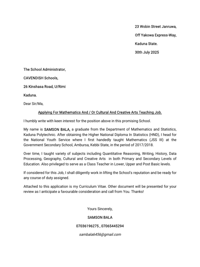 CAVENDISH Application | PDF