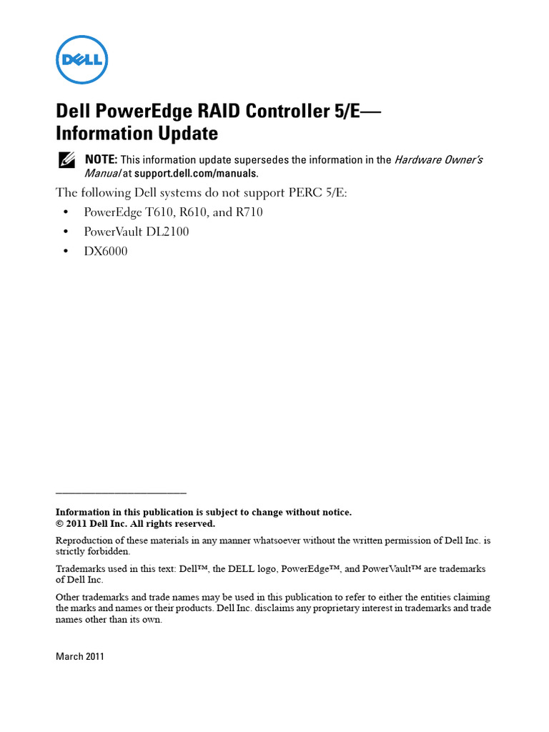 All-Products Esuprt Ser Stor Net Esuprt Poweredge Poweredge-R710 User's ...
