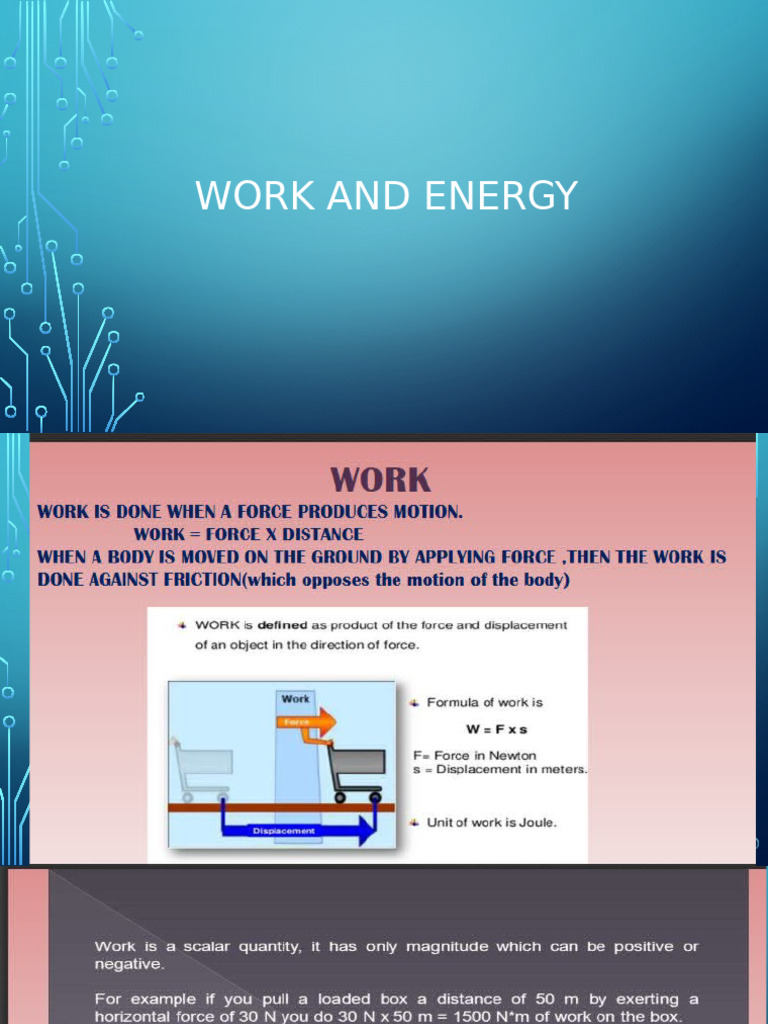 Science - Work & Energy | PDF