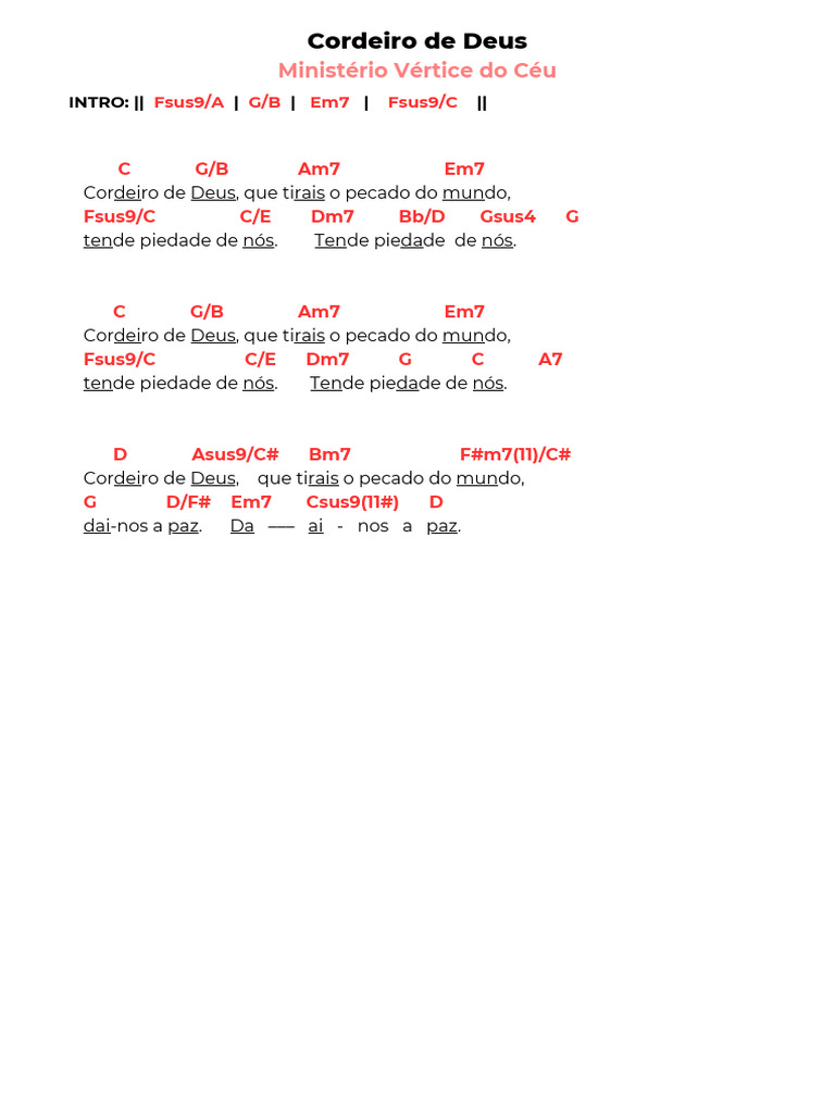 Cordeiro Vértice | PDF
