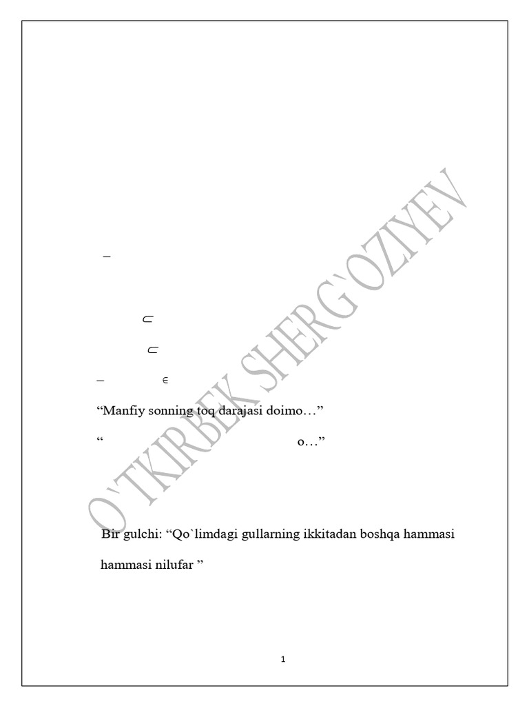 (S) Butun Sonlar | PDF