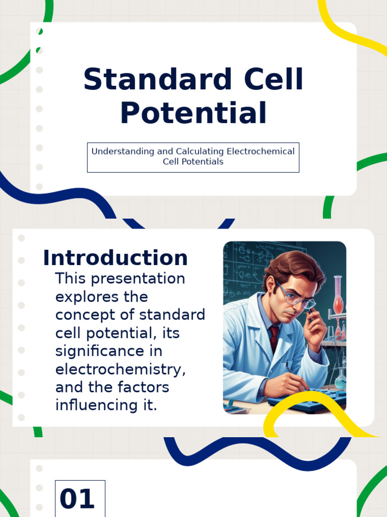 Understanding Standard Cell Potential | PDF | Electrochemistry ...
