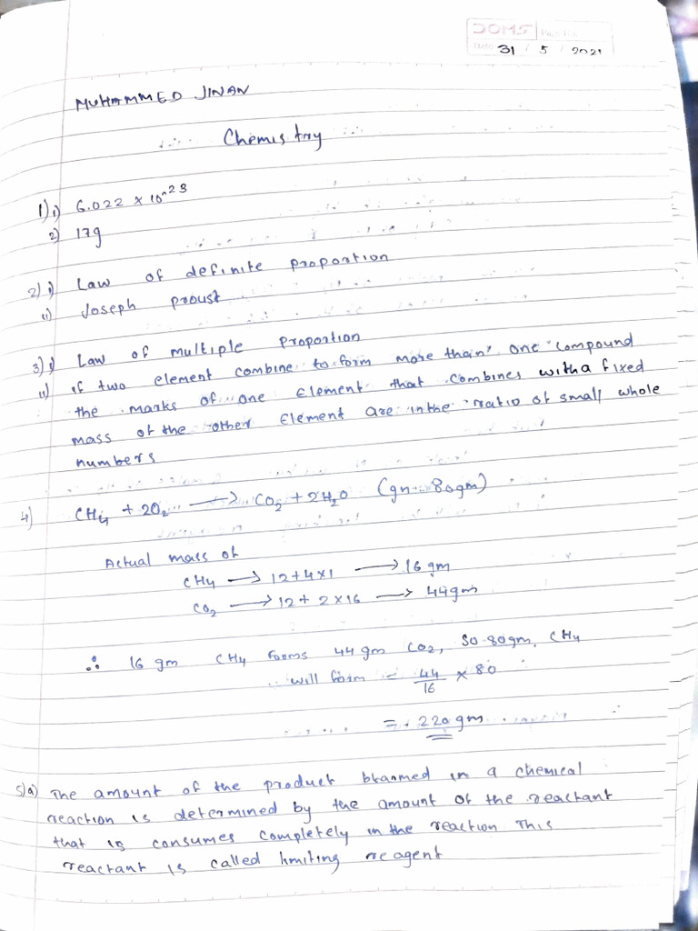 Laws of Chemical Composition Explained | PDF