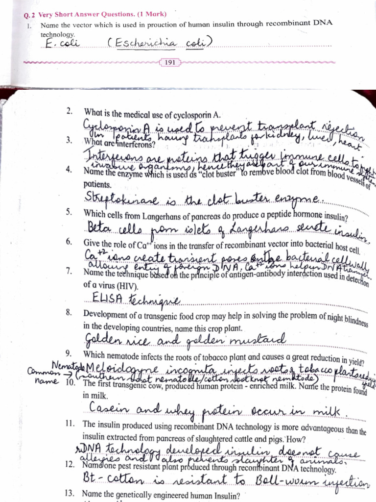 CH 11 - Biotechnology | PDF | Recombinant Dna | Biology