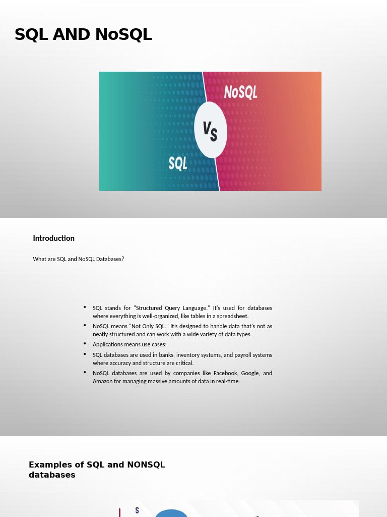 Aniket, Atharva, Vaishali - SQL & NOSQL | PDF | No Sql | Databases