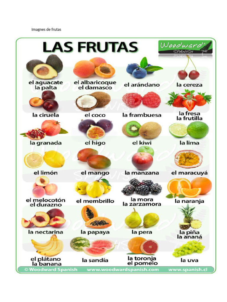Imagnes de Frutas | PDF