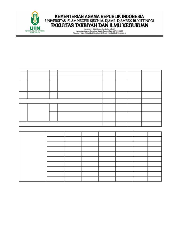 Blangko Nilai Dan Berita Acara Sempro Baru | PDF