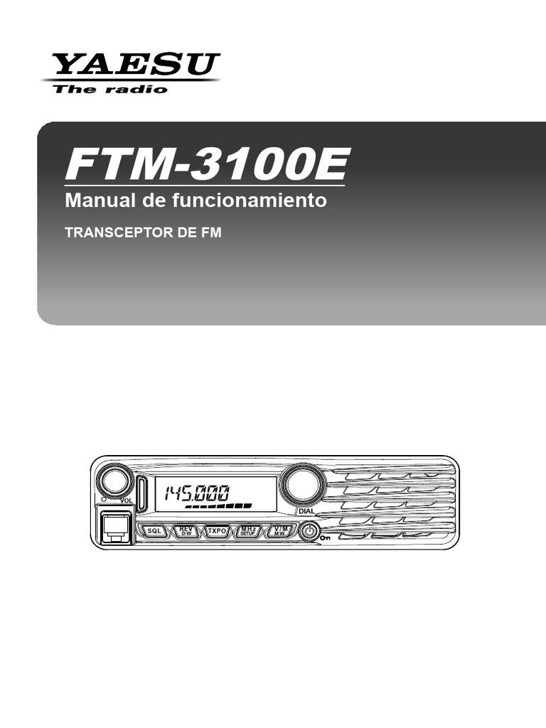 FTM 3100E OM SPA EH052N401 09e9 | PDF | Corriente continua | Micrófono