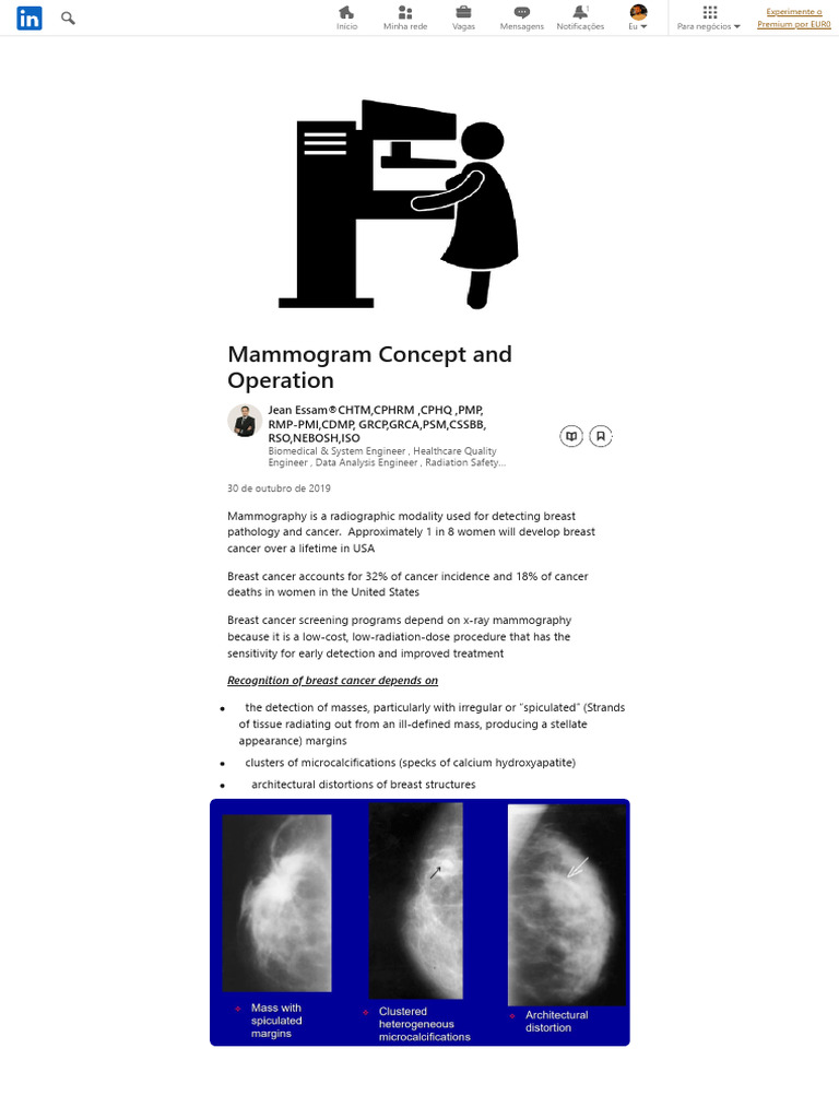 Mammography Principles and Operation | PDF | Mammography | X Ray