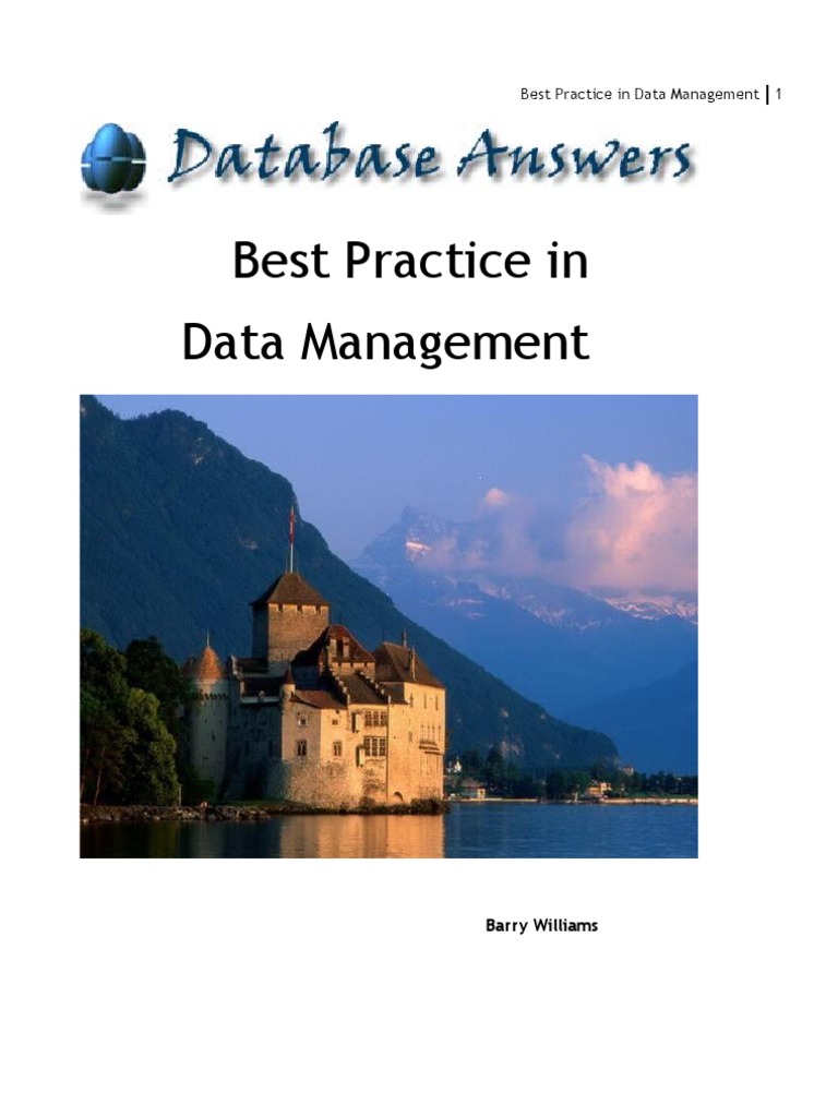 Best Practice in Data Management | PDF | Data Warehouse | Business ...