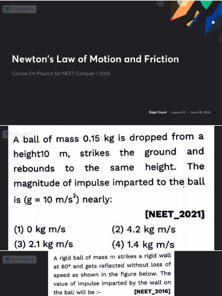 Newtons Law of Motion and Friction No Anno | PDF