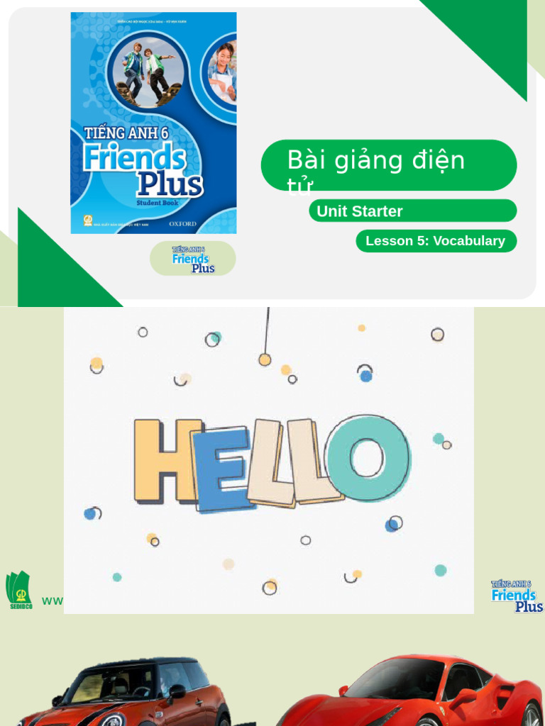 Tiếng Anh 6 Friends Plus - ppt - unit Starter - lesson 5 | PDF