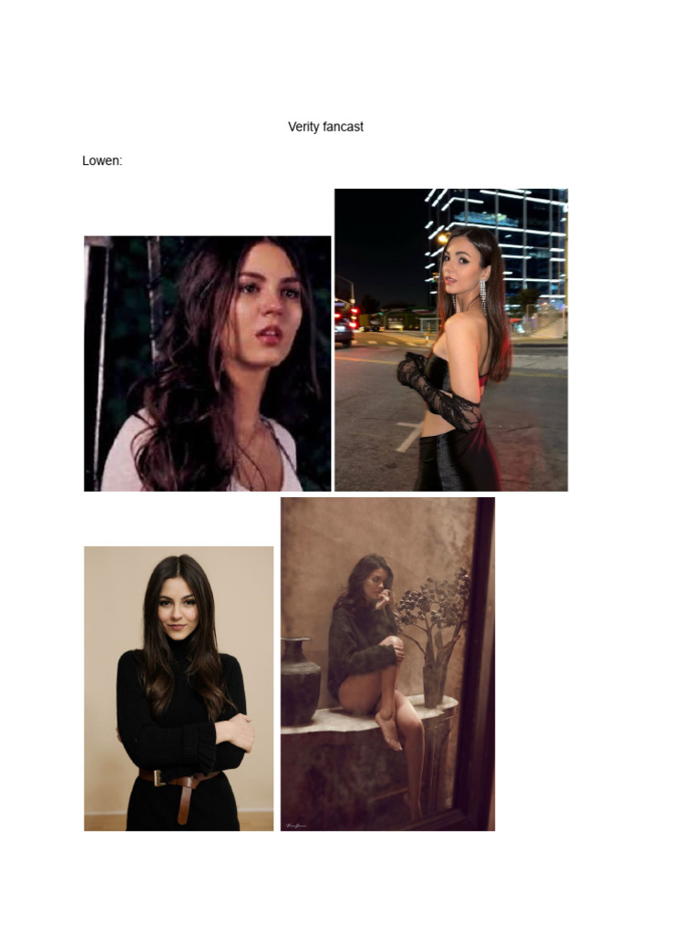 Verity Fancast Character List | PDF