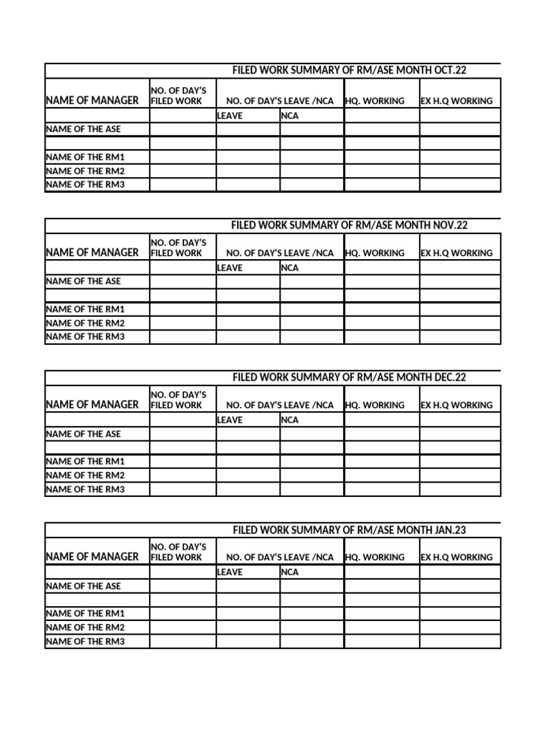 Filed Work Summary | PDF