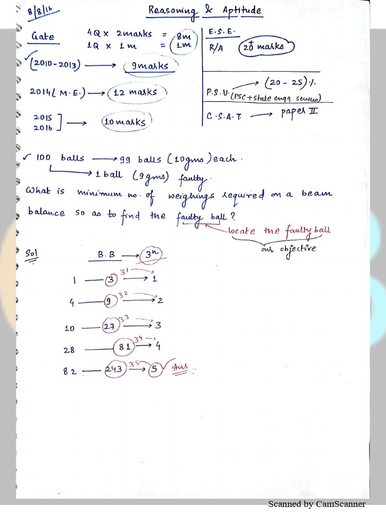 APTITUDE Made Easy Hand Written Notes | PDF