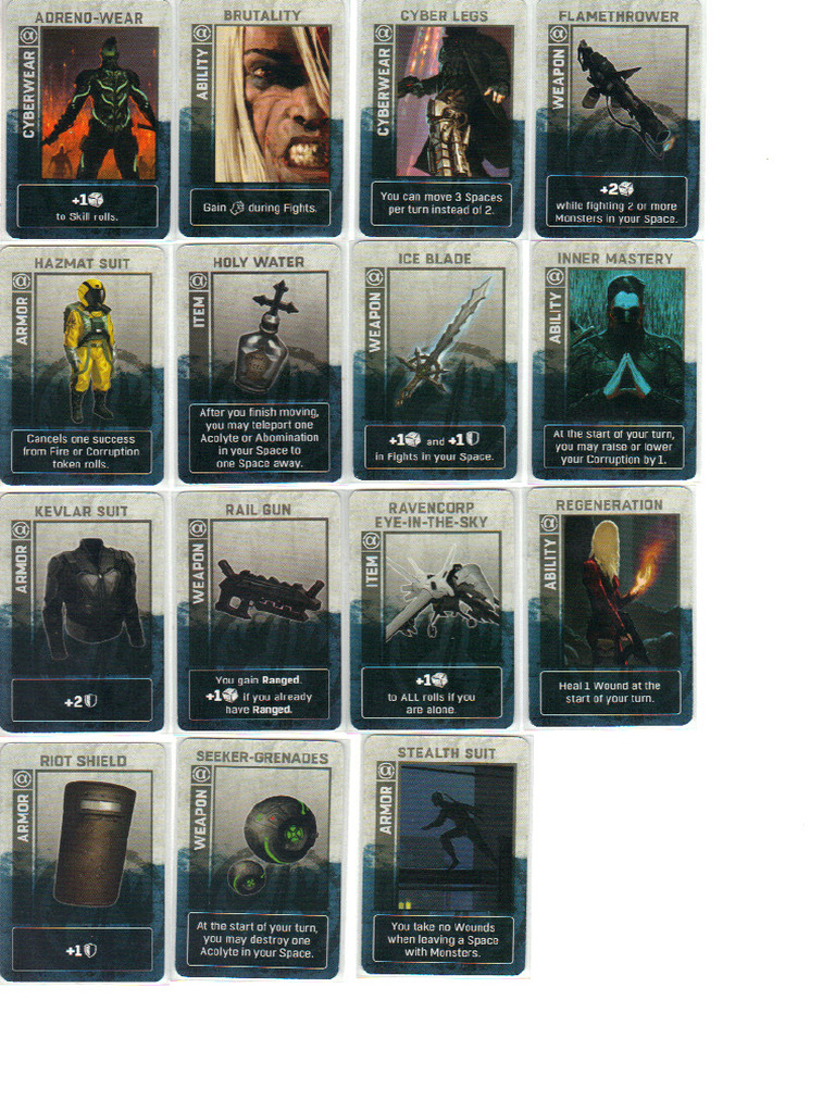 The Others: Seven Sin, Upgrade Deck Alpha | PDF