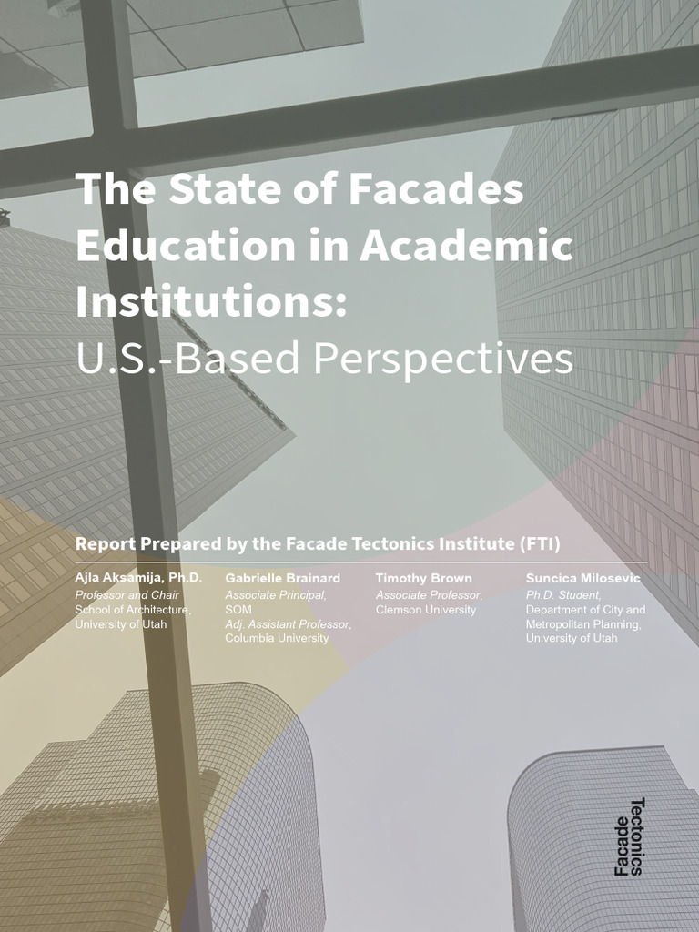 U.S. Facade Education Landscape Report | PDF | Academic Degree | Curriculum