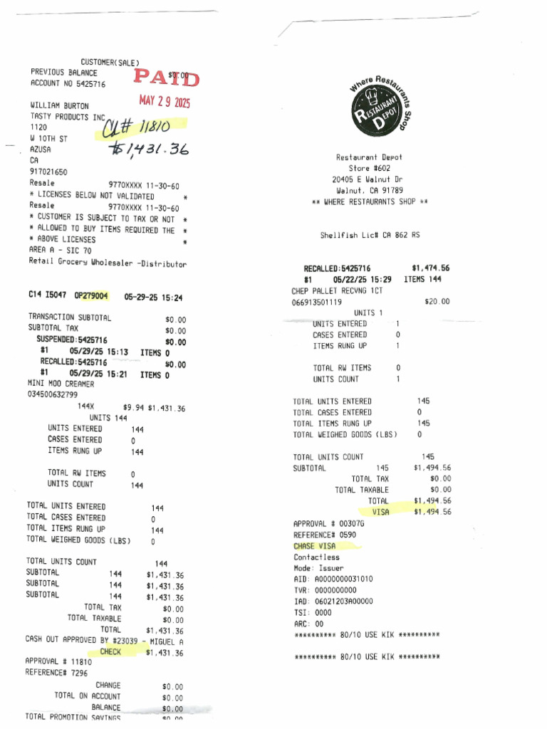 Creamer Reciepts 3 | PDF