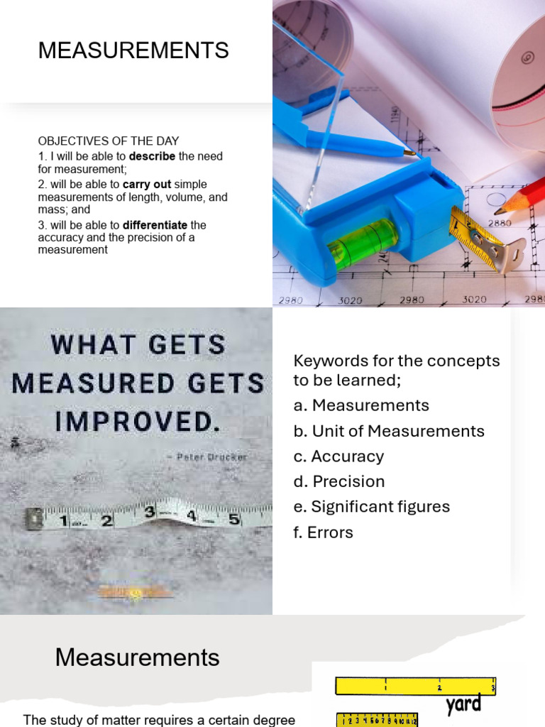 Measurements For General Chemistry 1 | PDF | Fahrenheit | Density