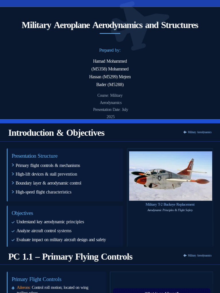Military Aircraft Aerodynamics | PDF | Flight Control Surfaces | Flap (Aeronautics)