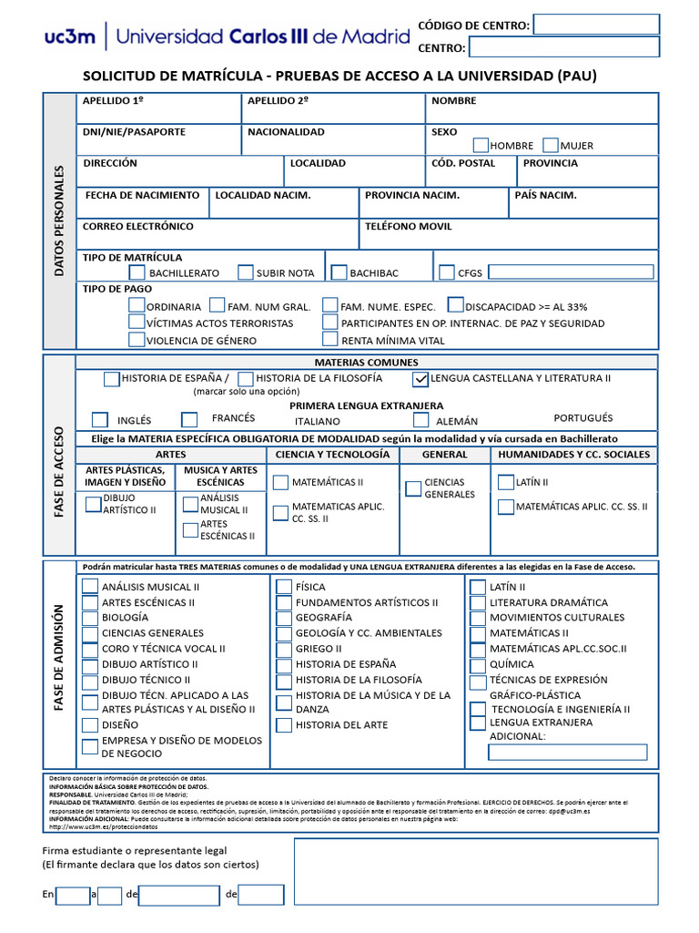 Impreso Pau Editable | PDF