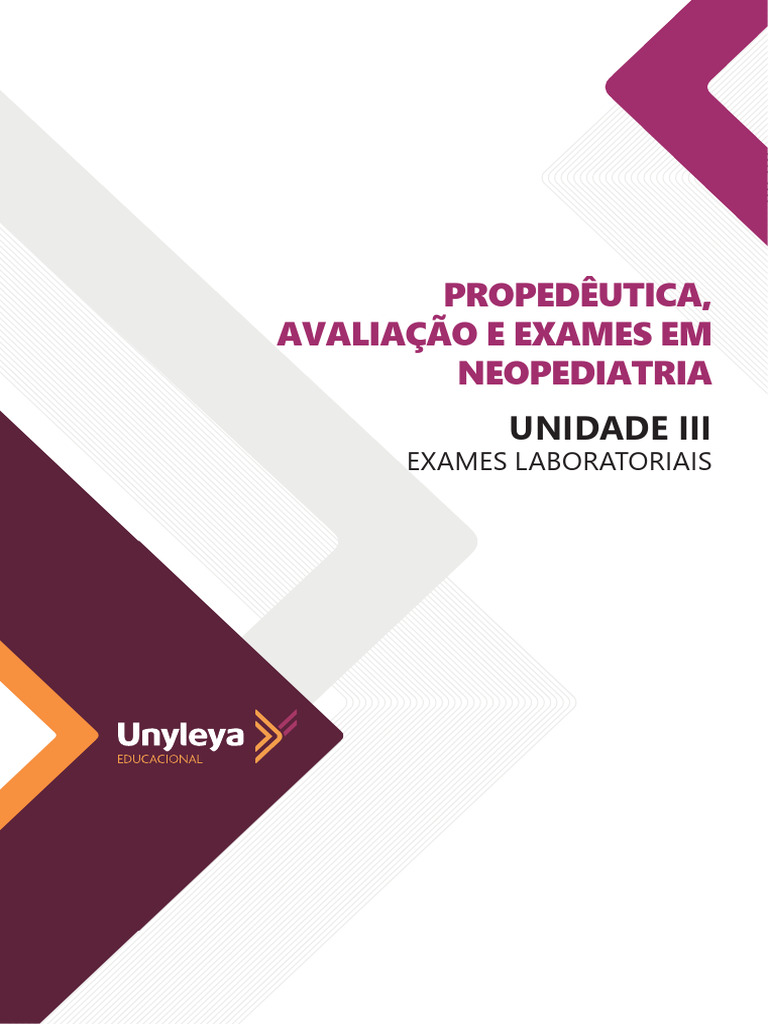 Exames Laboratoriais em Neopediatria | PDF | Sangue | Glóbulo branco