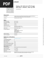 Galaxy VXL UPS 1250kW Overview | PDF | Electrical Components ...