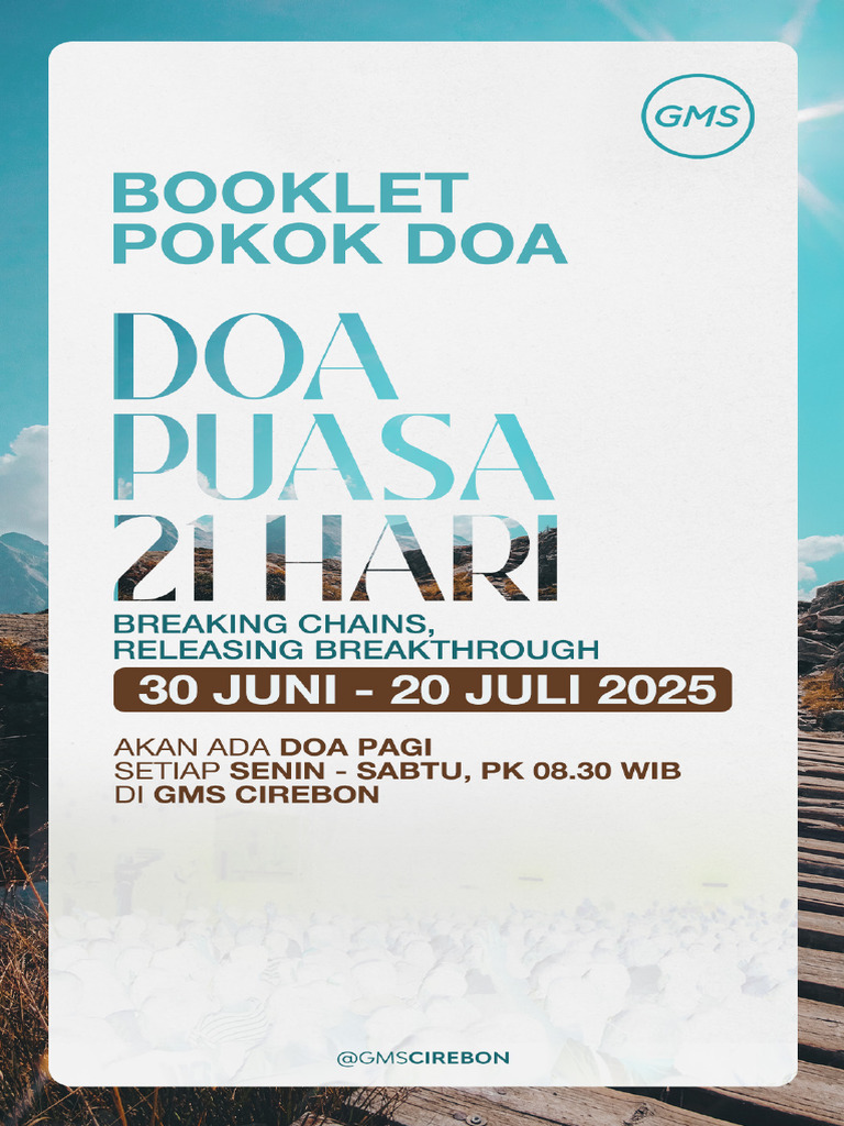 Booklet Pokok Doa Puasa Semester 2 (2025) | PDF
