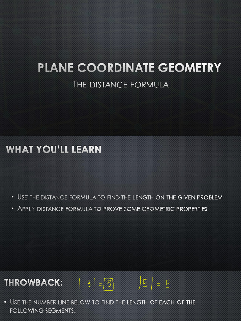 Distance Formula Applications and Problems | PDF