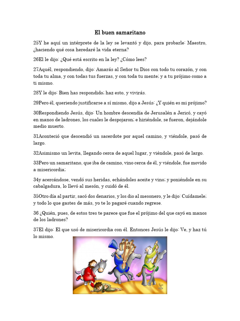 El Buen Samaritano | PDF