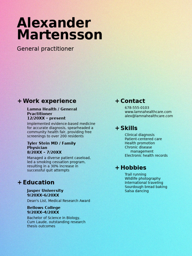 ATS Healthcare Resume | PDF