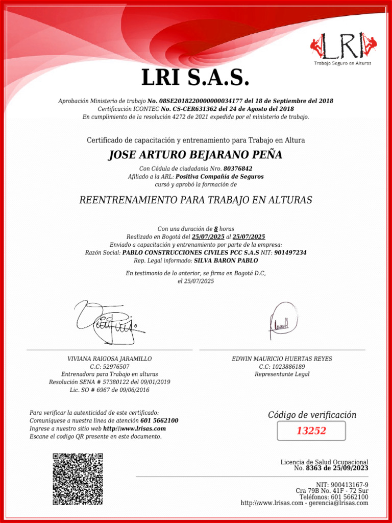 Jose Arturo Bejarano Peña Reen | PDF