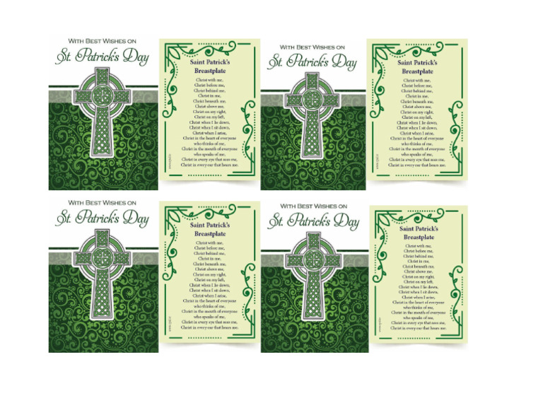 St. Patrick Prayer Cards | PDF